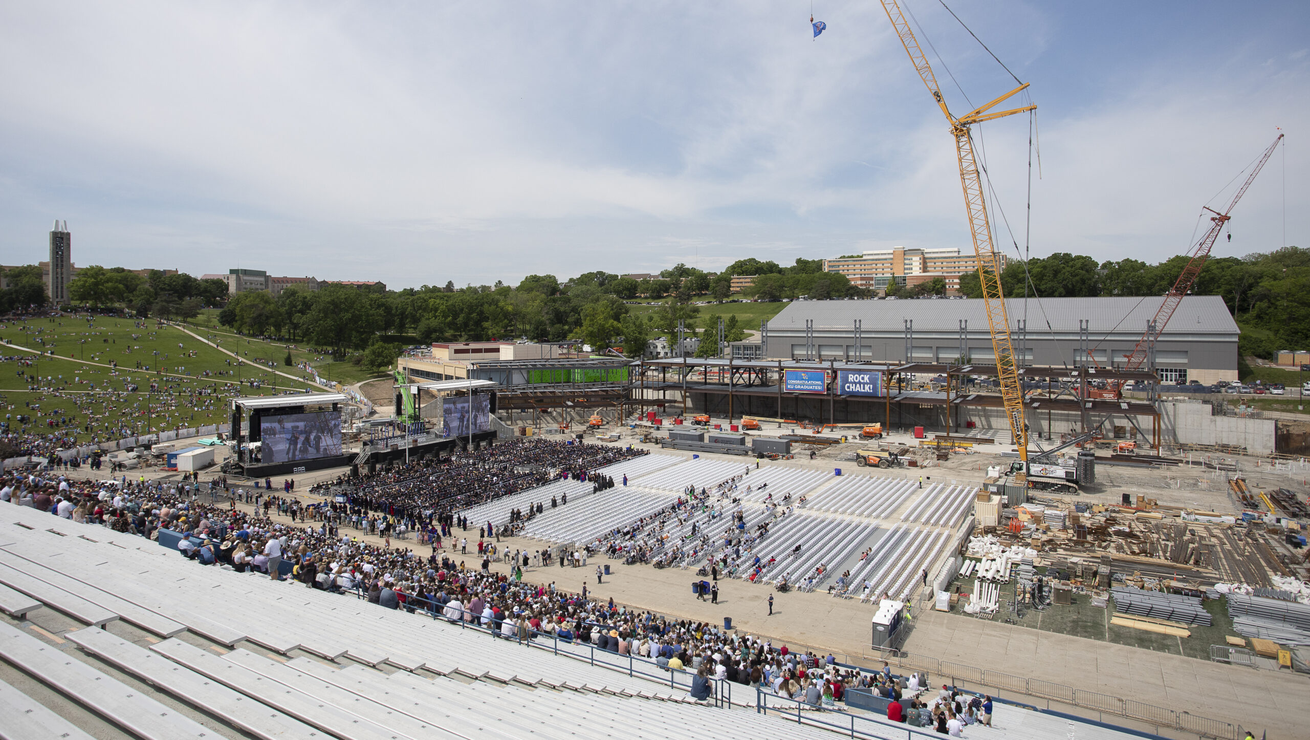 With signs of construction everywhere, KU holds commencement ceremony ...